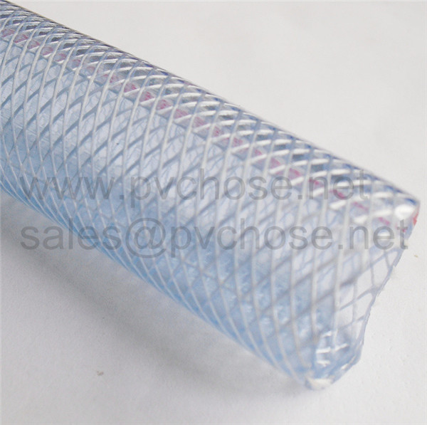PVC blue reinforced flex braided hose – PVC HOSE FACTORY