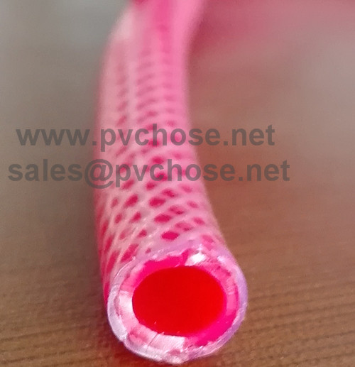 PVC red reinforced braided gas oil hose – PVC HOSE FACTORY