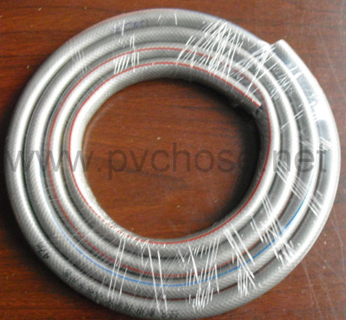 PVC grey gas oil hose With red line – PVC HOSE FACTORY